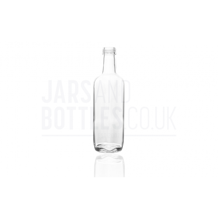 Glass Square Sauce Bottle 8oz | Square Bottle | Jars and Bottles
